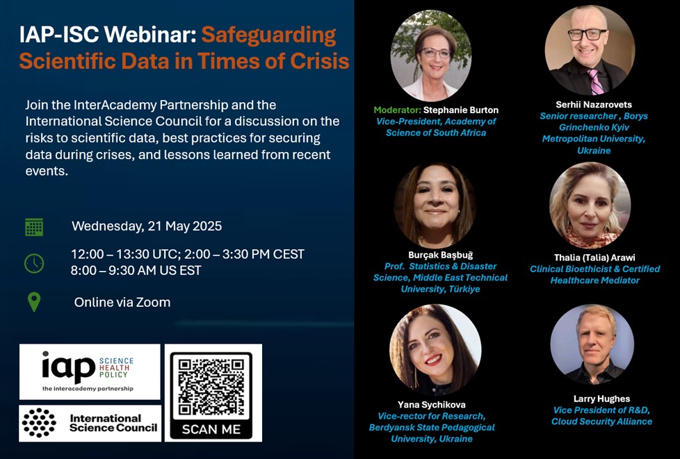 IAP-ISC Webinar: Safeguarding Scientific Data in Times of Crisis